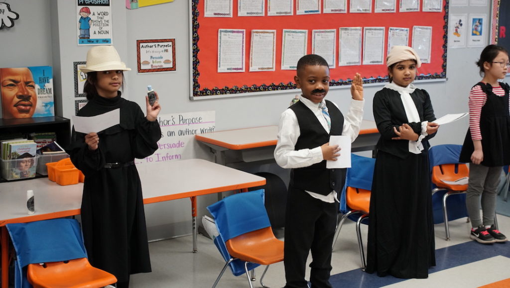 TEECS | 2nd Grade Celebrating Black History Month with a Live Wax Museum